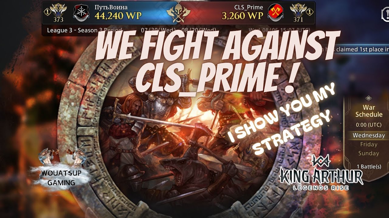 KING ARTHUR: LEGENDS RISE : CLAN WAR AGAINST CLS PRIME ! - YouTube