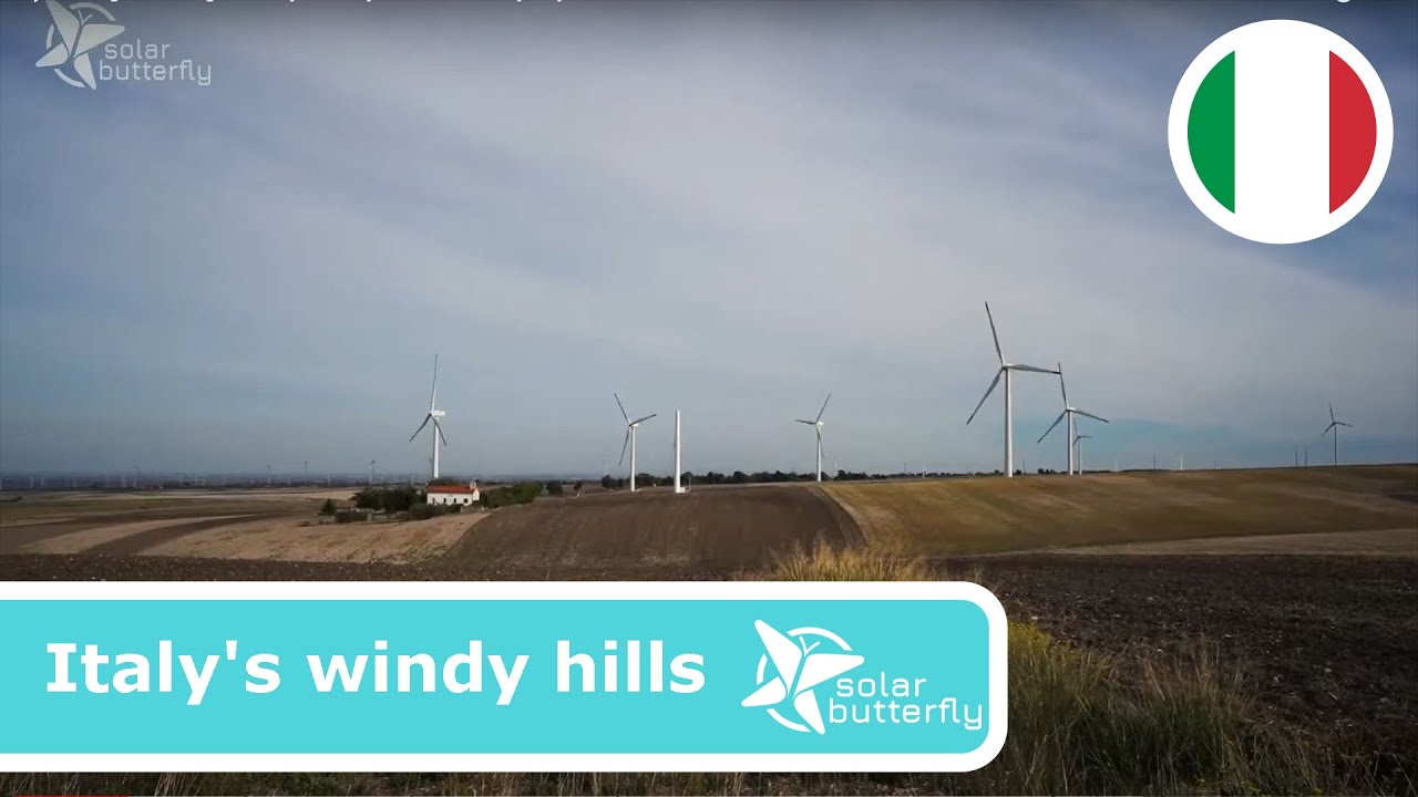Taking advantage of Italy's windy hills and sunny days - YouTube