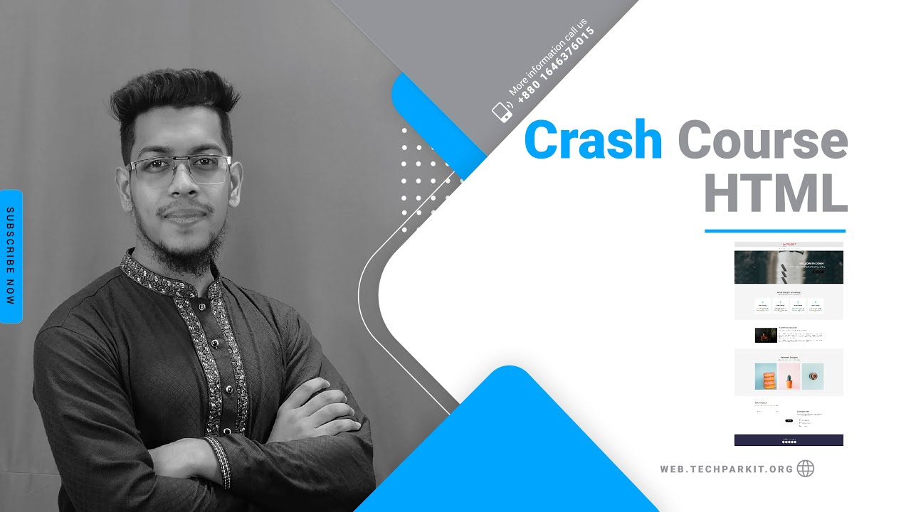 Html Crash Course Part 1 5 Semantic Block Inline Element Youtube