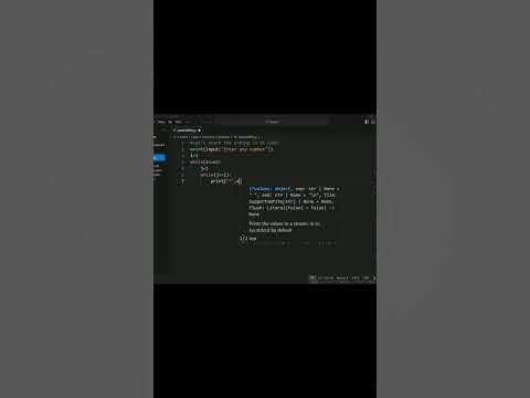 #Triangle pattern #Pattern #Code in python #viral #shorts #Python shorts - YouTube