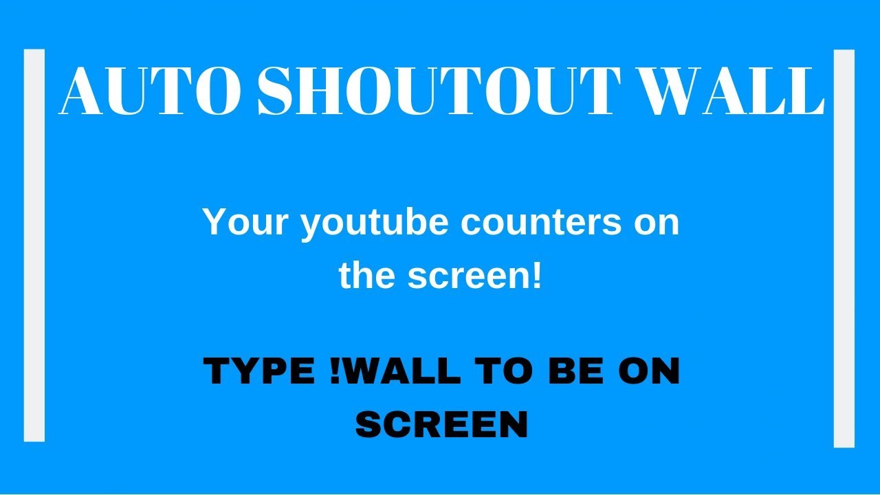 Auto shoutout wall | shoutout Stream ?? Random channel promoter ?? NO ...