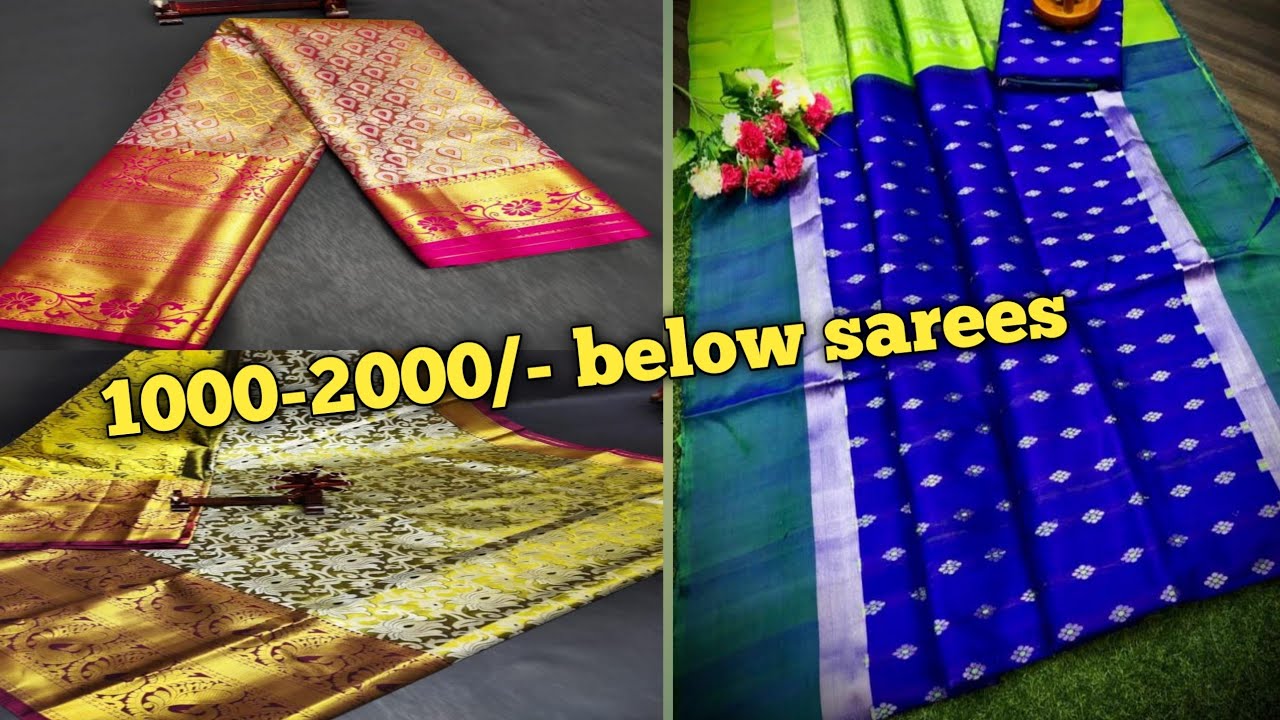 pattu cheeralu collections beautiful sarees uppada pattu 1000-2000 ...