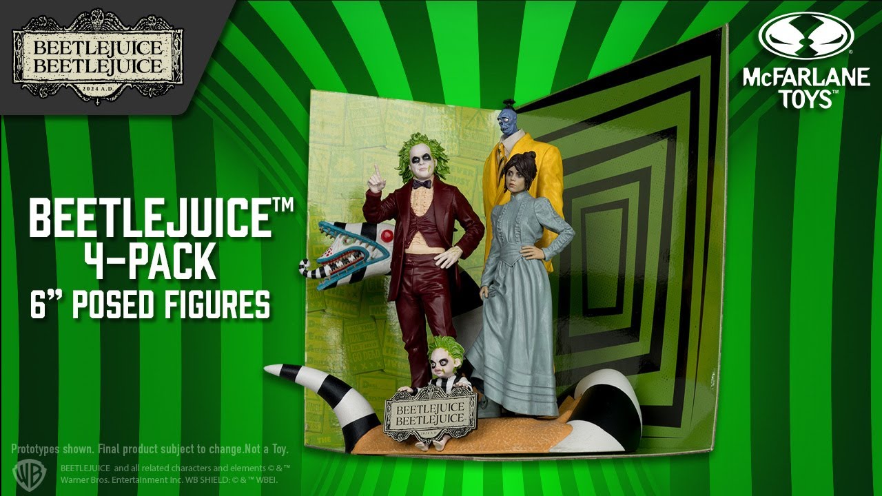 NEW Beetlejuice Beetlejuice™ 4-Pack 6" Posed Figures | Action Figure ...