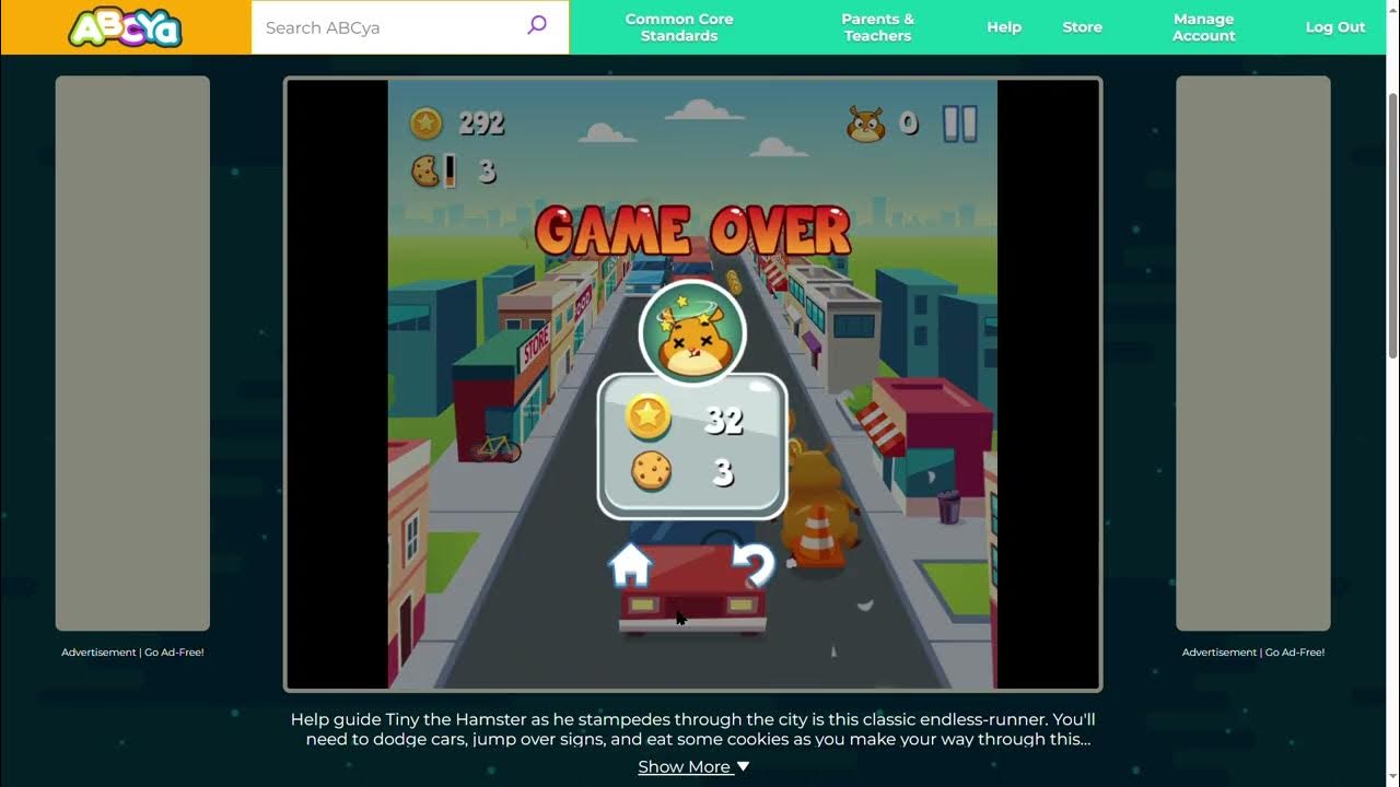 Giant Hamster Run • ABCya! Play by 4 years old boy. - YouTube