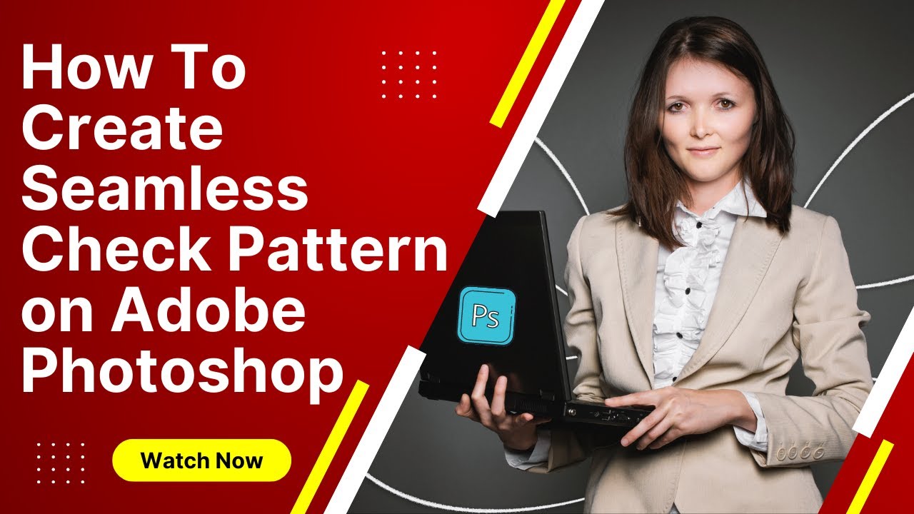 How to make seamless Check pattern Adobe Photoshop #tutorial 3 - YouTube