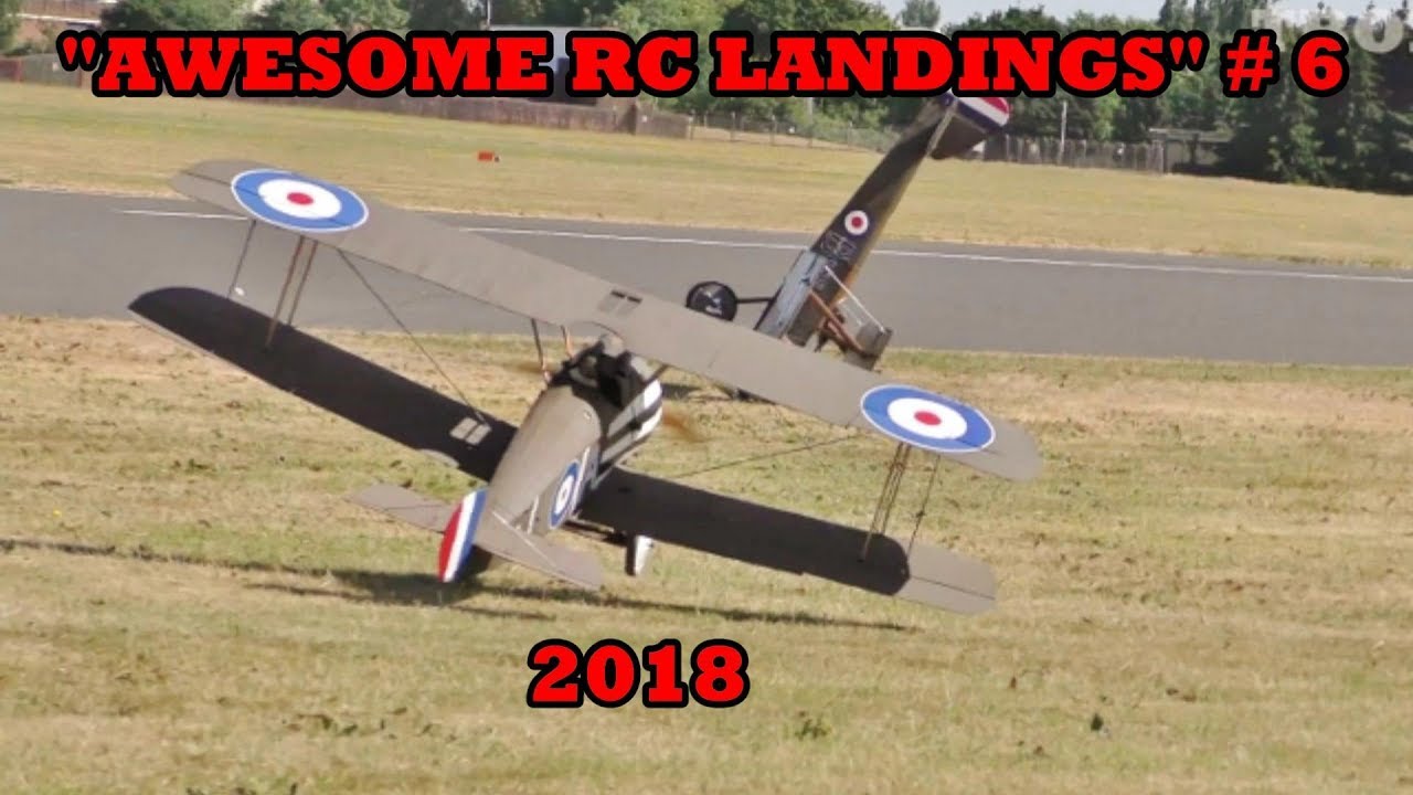 "AWESOME RC LANDINGS" WW1 FIGHTERS / SCOUTS # 6 - 2018 - YouTube