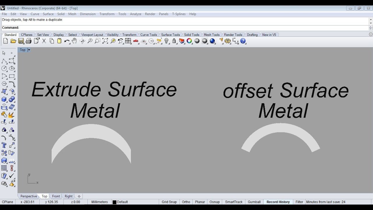 Different Between Extrude Surface And Offset Surface Rhino Tutorials 2019 2020 Extrude different-between-extrude-surface-and-offset-surface-rhino-tutorials-2019-2020-extrude