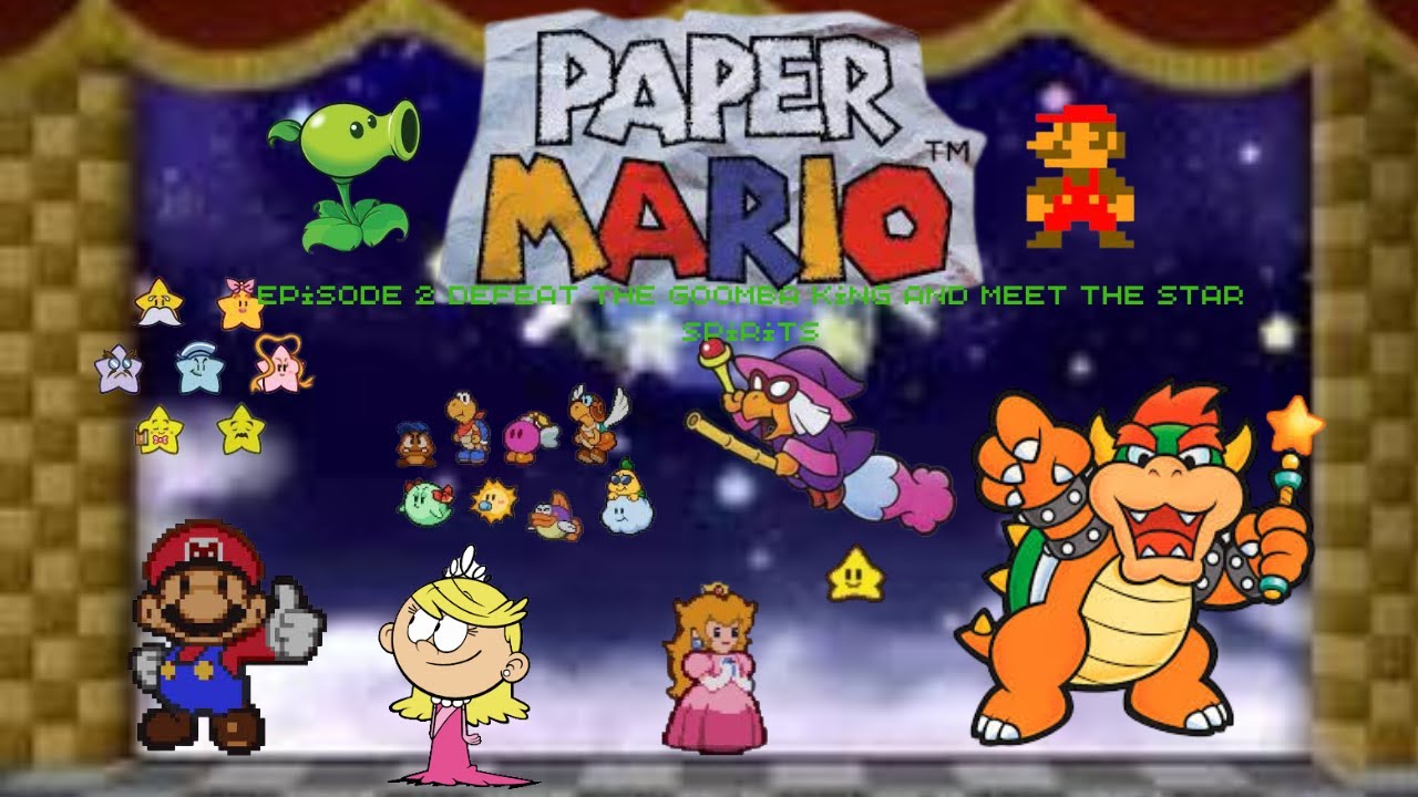 Paper Mario 64: Gameplay Walkthrough Episode 2 Defeat the Goomba King ...
