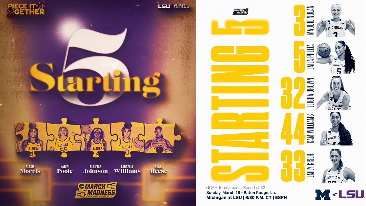 (3) LSU vs (6) Michigan | 2023 NCAA Tournament: Second Round | 3.19.23 ...