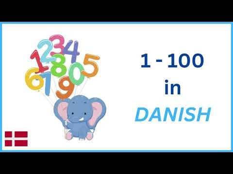 Numbers in Danish: Count from 1 - 100 in Danish/ Dansk (with audio ...