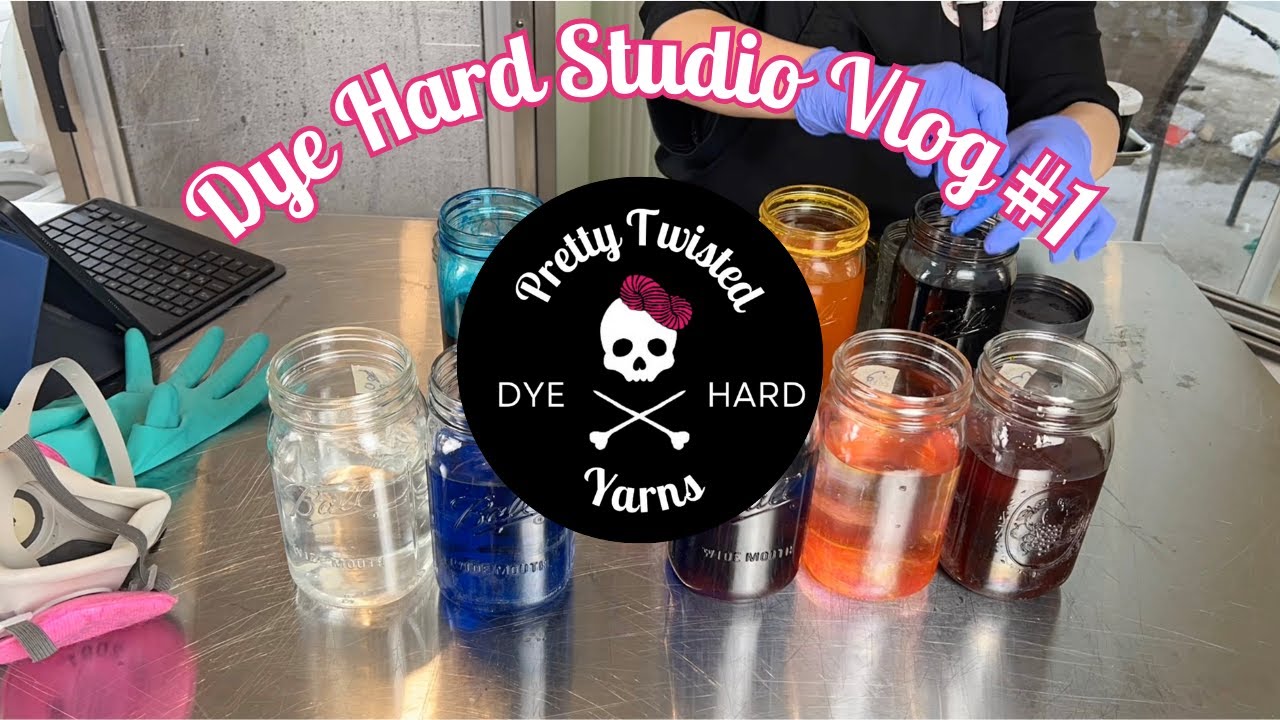 Dye Hard Studio Vlog #1 | Dyeing the January Dye Hard Mystery YOTM Club - YouTube