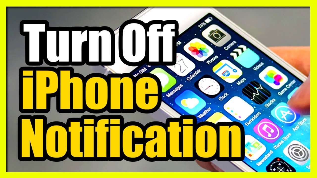 How to Turn Off All Notifications on your iPhone (Easy Tutorial) - YouTube