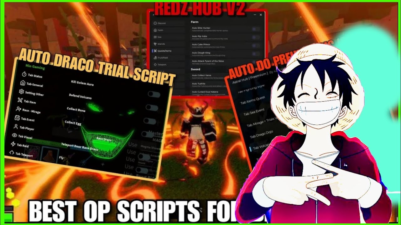 BEST BLOX FRUITS KEYLESS SCRIPTS | DRACO V4 AWAKENING | AUTO DRACO V4 TRAIL |AUTO PREHISTORIC ...