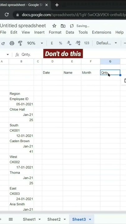 Google sheet short tricks #googlesheet #shorts - YouTube