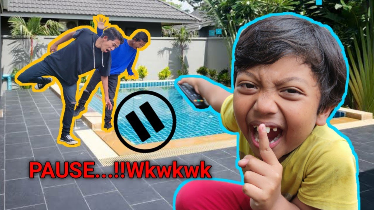 PAUSE CHALLENGE VS BOCIL / PRANK LUCU TANTANGAN REMOTE AJAIB 24 JAM ...