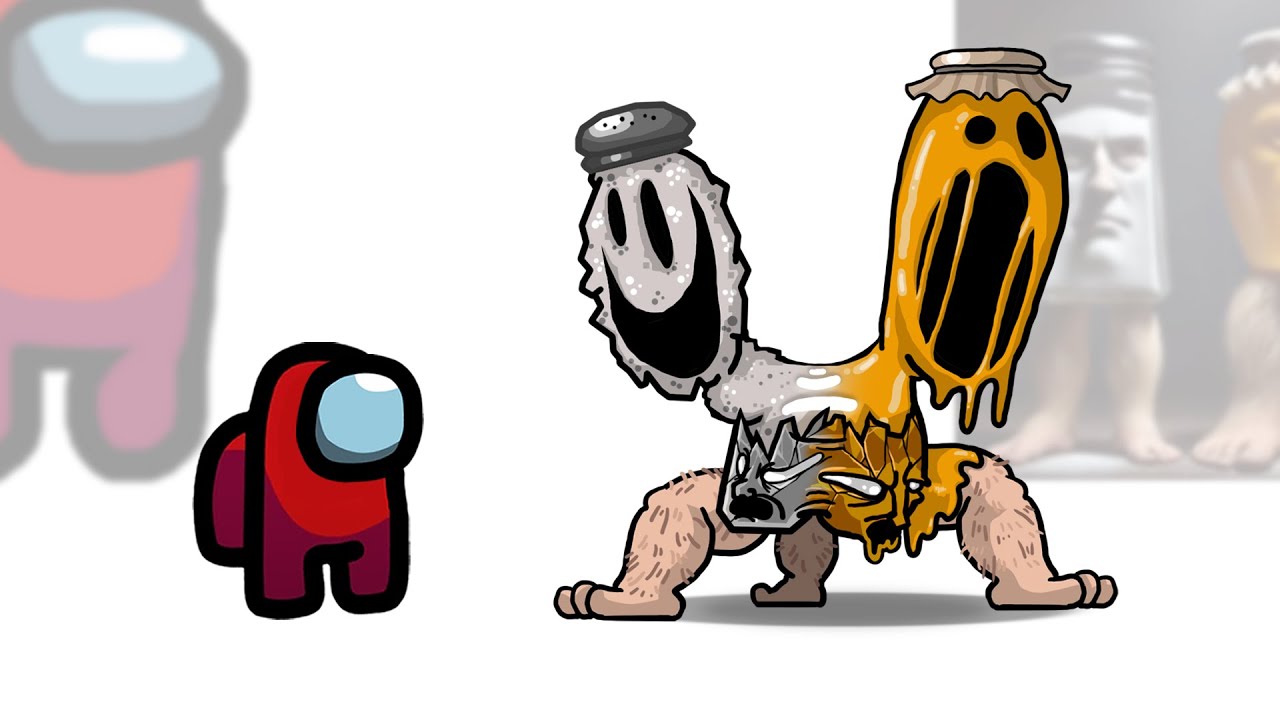 Mini Crewmate Kills Creepy Garamaraman and Madudungdung | Among Us ...