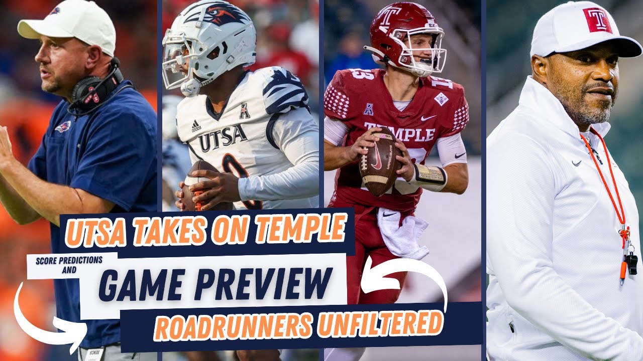 UTSA vs Temple Game Preview | Bounce Back Game for the Runners? - YouTube