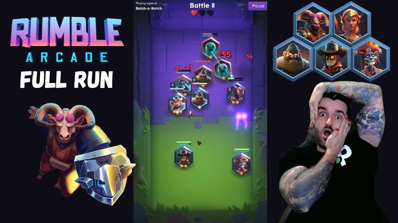 First Look - Full Run - Rumble Arcade by Tribo Games - YouTube