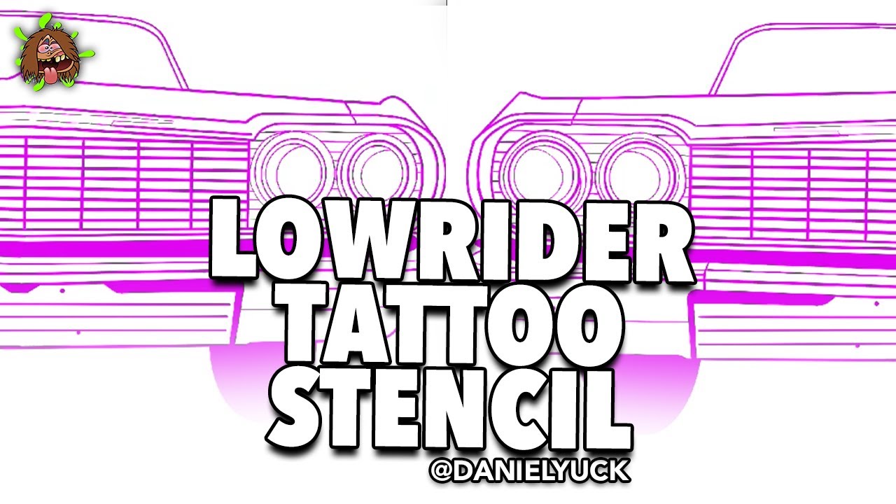 Lowrider Tattoo Stencil - YouTube