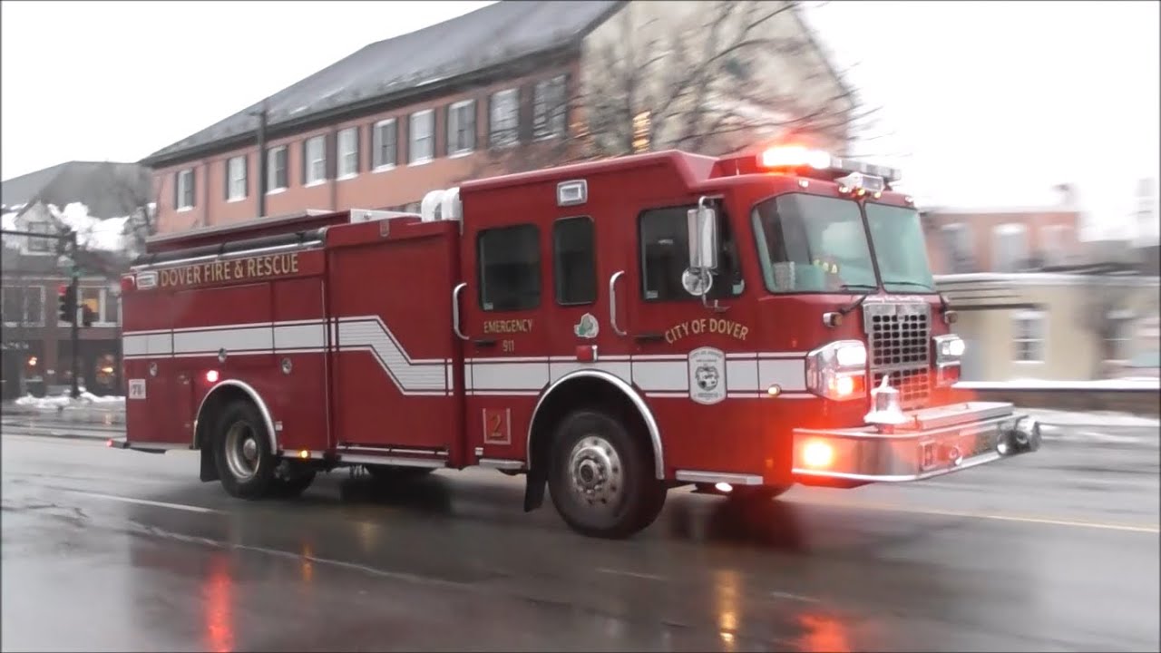 Dover, NH Fire Department Engine 2 Responding - YouTube