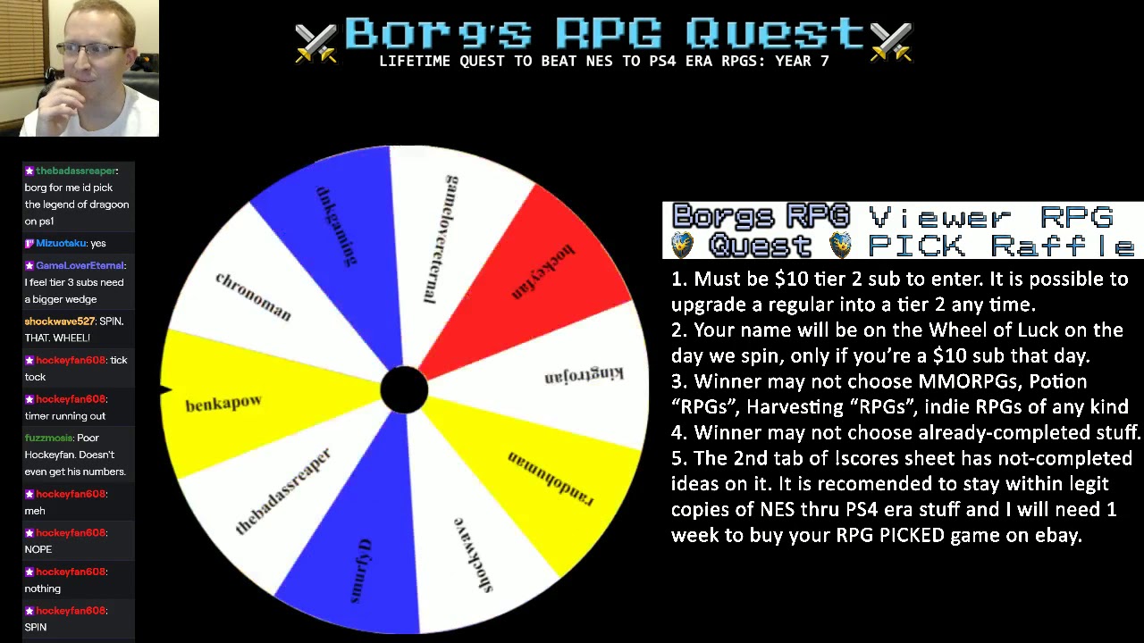 RPG PICK Raffle Wheel Spin - YouTube