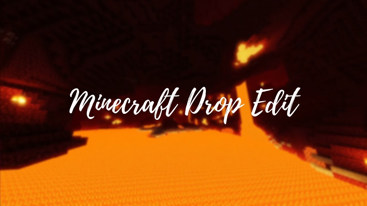 Minecraft drop edit... - YouTube