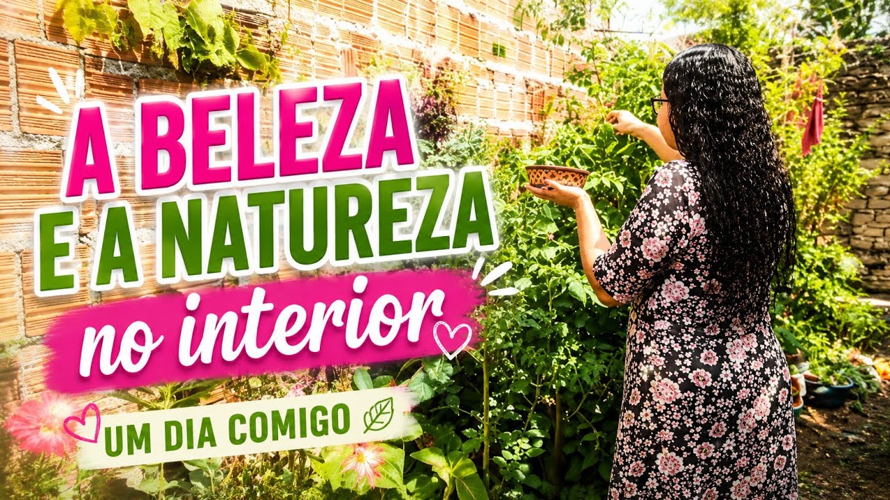 A beleza e natureza no interior Um dia comigo simples de uma linda ...