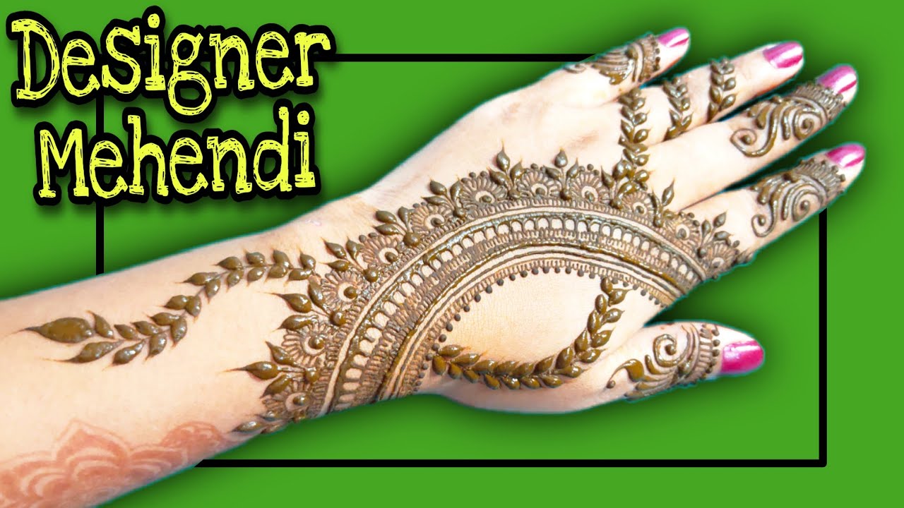 Simple Designer Mehendi for Beginners | Mehendi Tutorial | Mehendi ...