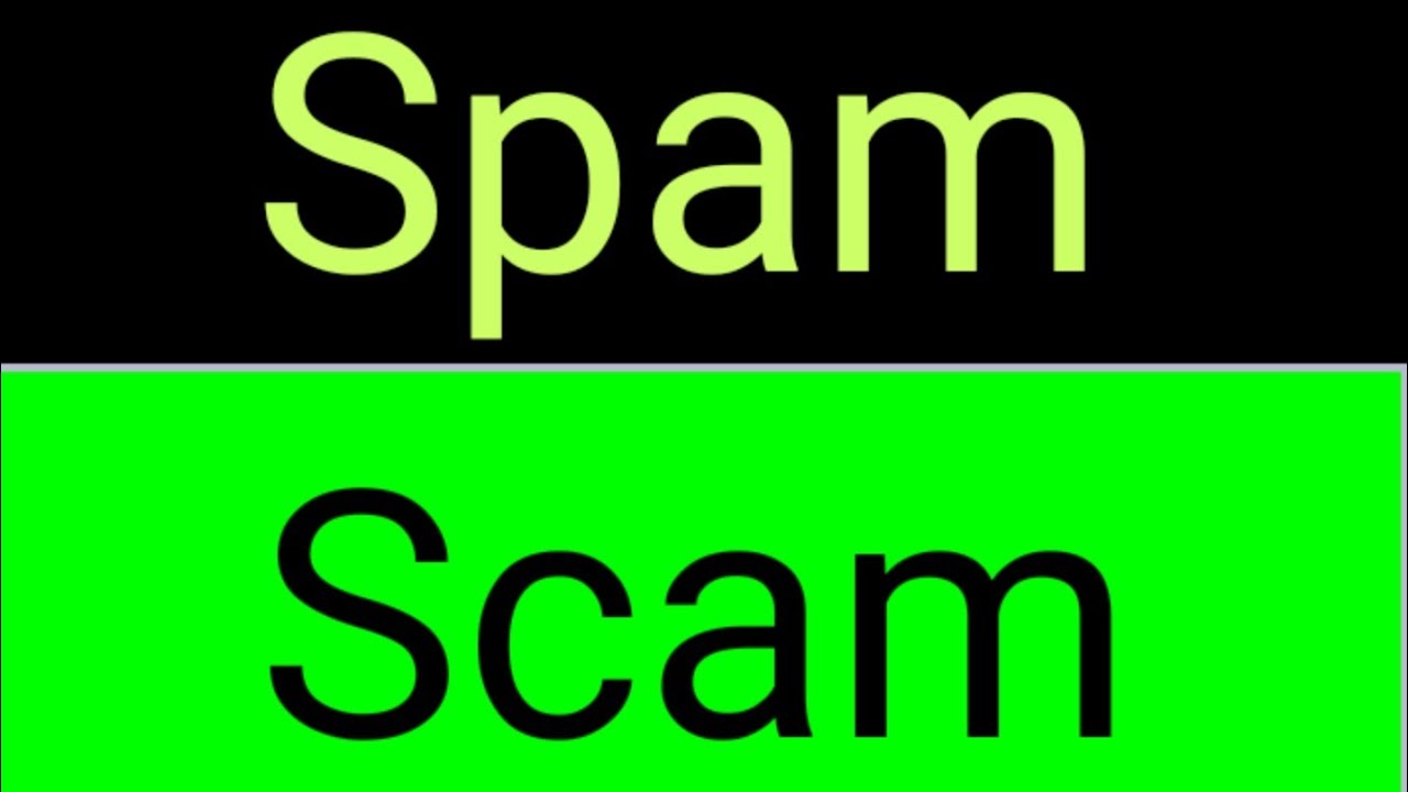 Spam || Scam meaning definition. || Difference - YouTube