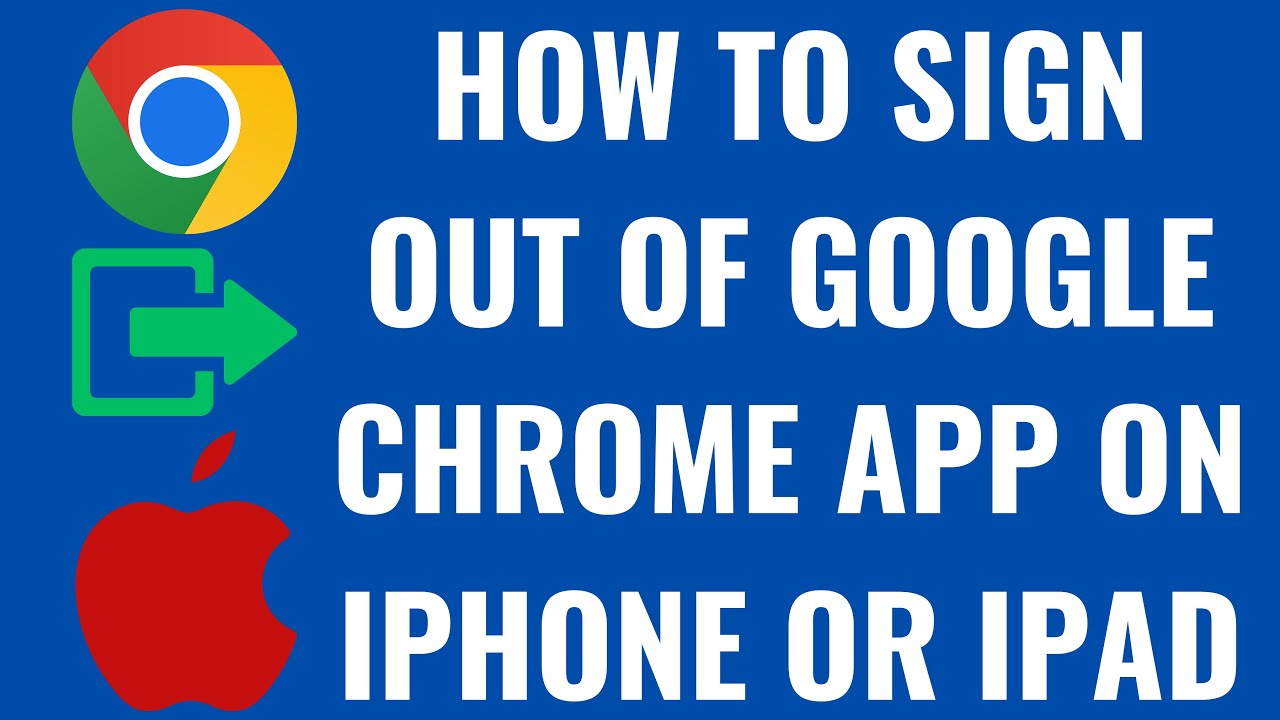 How to Sign Out of Google Chrome App on iPhone or iPad - YouTube