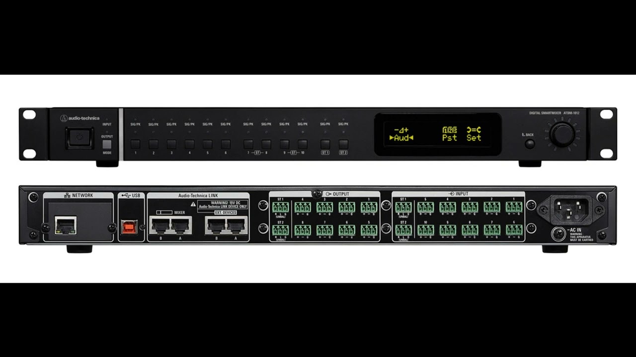 Audio-Technica ATDM-1012 Digital SmartMixer - YouTube
