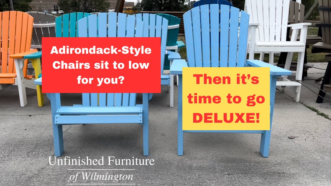 Adirondack-Style Chairs sit too low? - YouTube