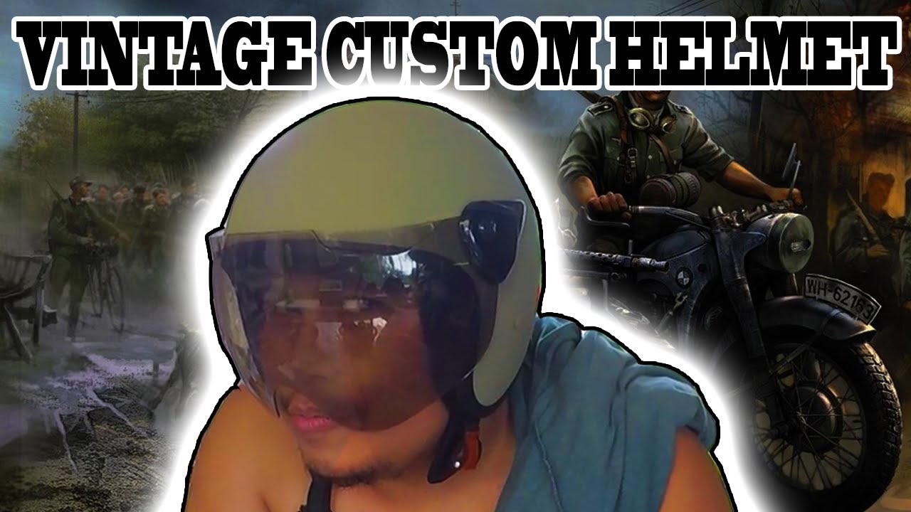 VINTAGE CUSTOM HELMET | DIY PROJECT - YouTube