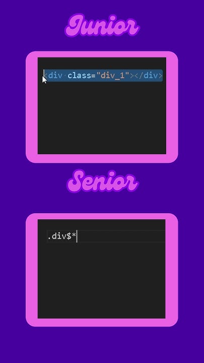 Junior vs Senior || html frontend - YouTube