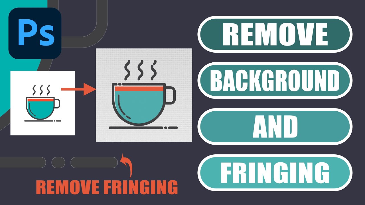 Remove the background and fringing in photoshop | CLEAN EDGES - YouTube