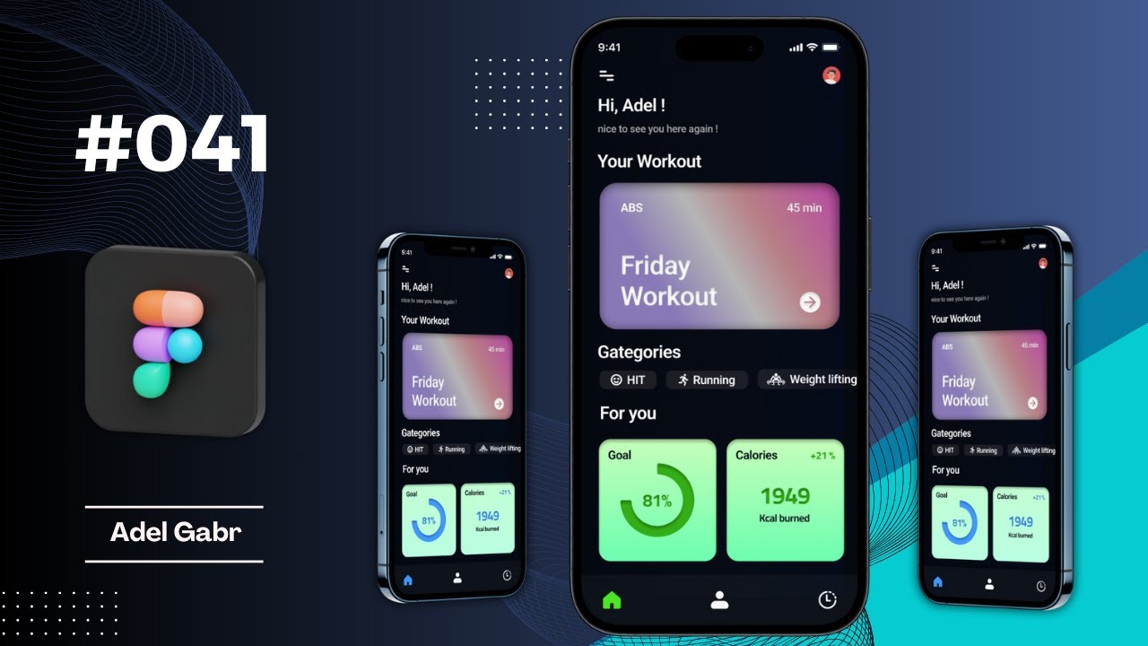 Create Workout Tracker Page with Figma | Daily UI Design Challenge 041 ...