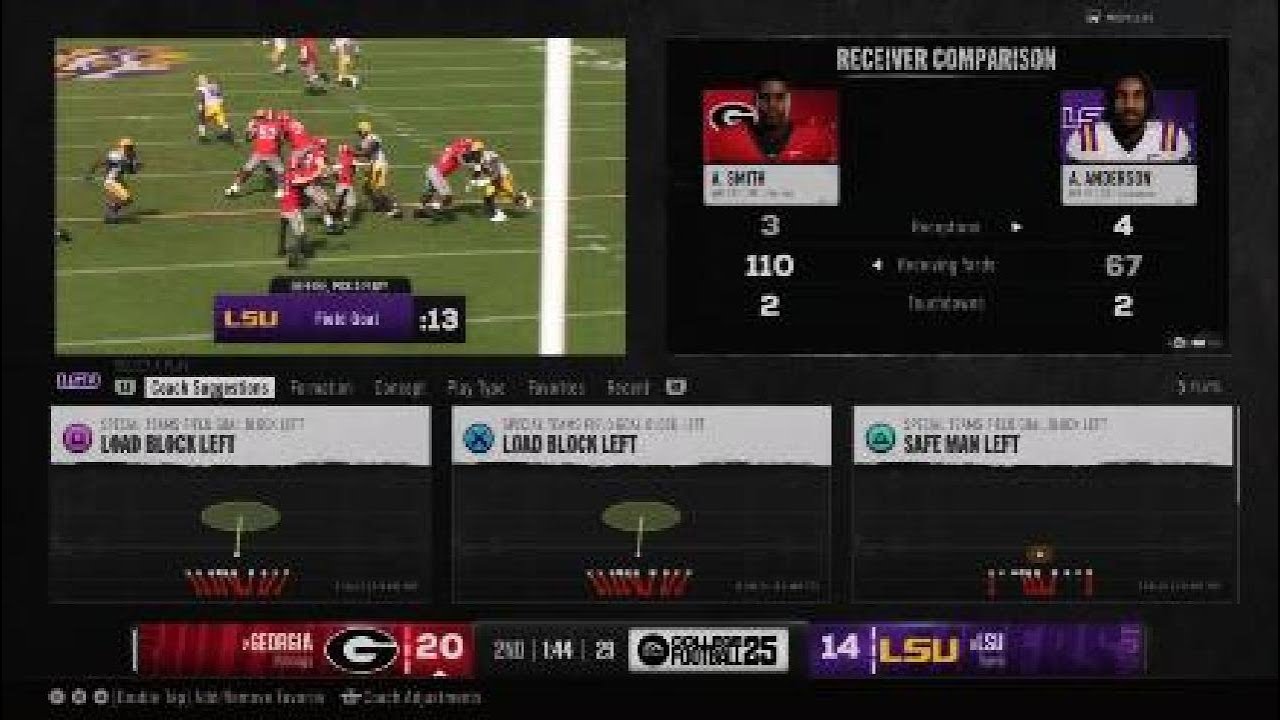 LSU vs Georgia cfb 25 - YouTube