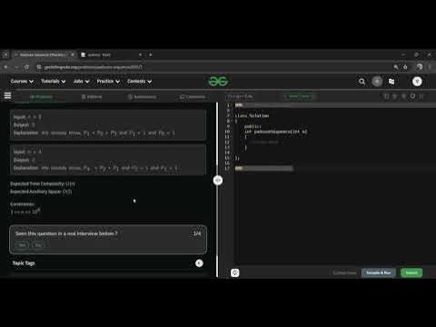 Padovan Sequence GFG POTD (13 JUNE 2024) - YouTube
