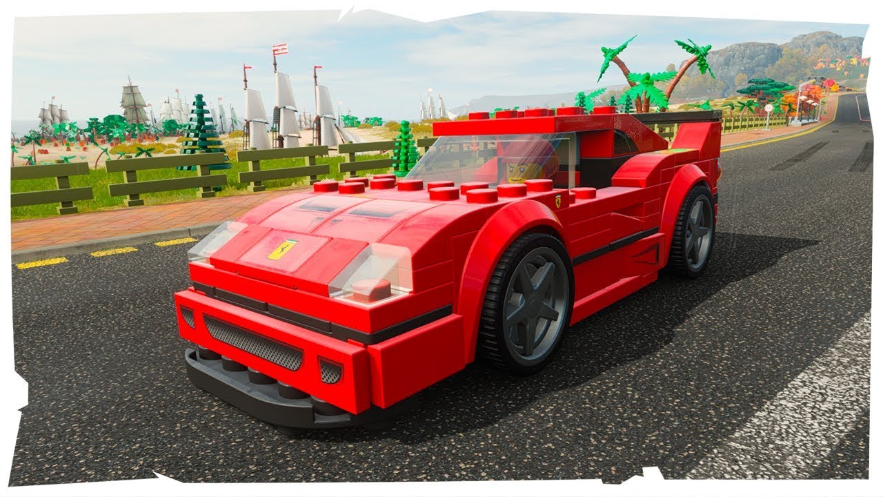 MONTEI MINHA FERRARI F40 DE LEGO! FORZA HORIZON 4 DLC LEGO - YouTube
