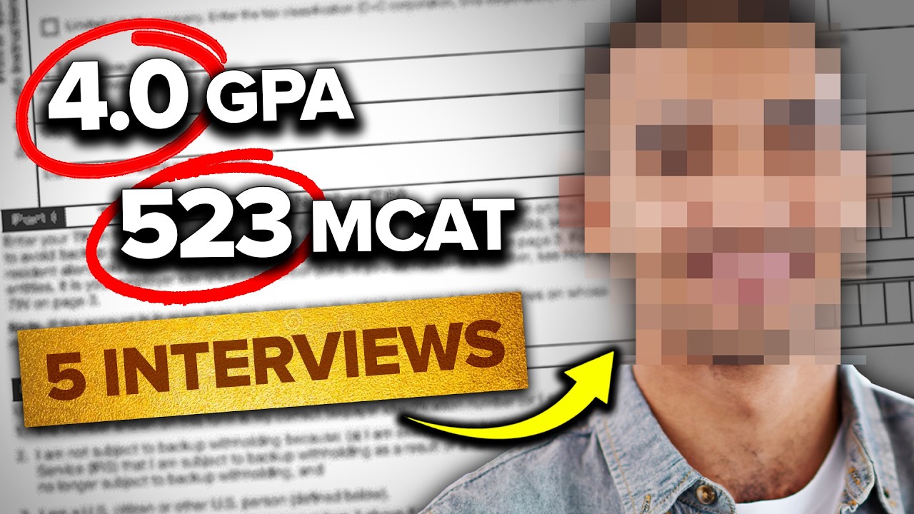 4.0 GPA/523 MCAT Gets FIVE Interviews (AMCAS Breakdown) - YouTube