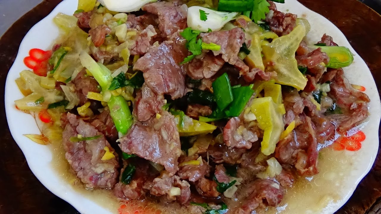 Bò Sào Tái Chanh Khế Đổi Vị Cho Gia Đình - YouTube