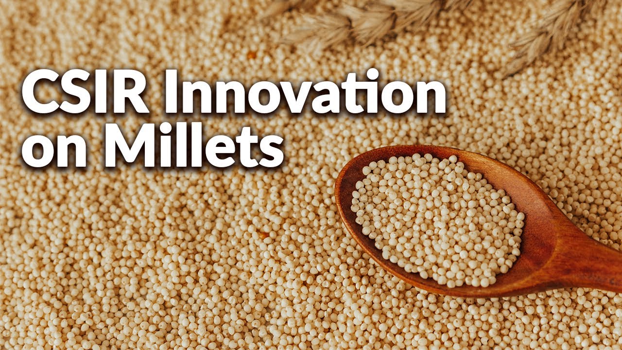 CSIR Innovation on Millets - YouTube