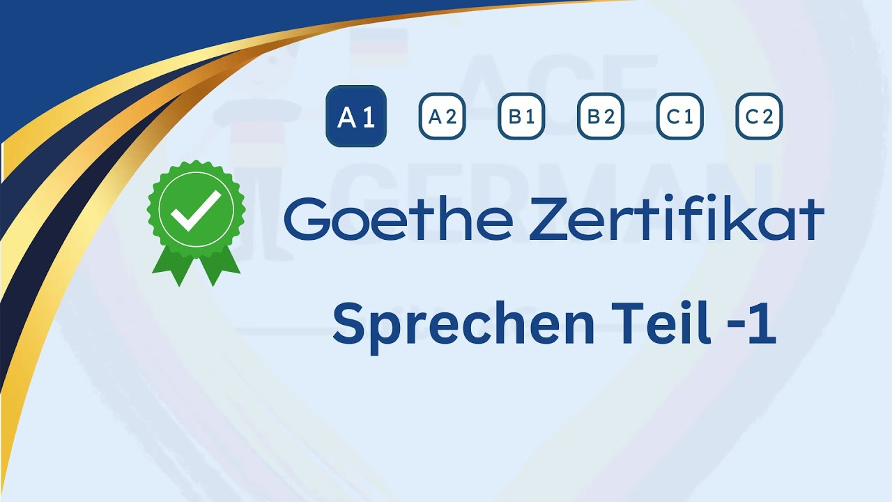 Goethe Zertifikat | A1 Sprechen | Teil 1 | Sich vorstellen | 2025 - YouTube