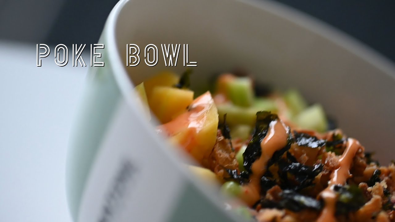 Poke bowl, a vegetable party in the lunchbox - YouTube