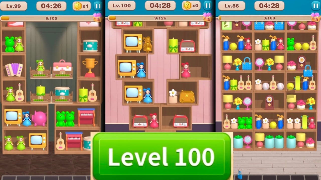 Triple Master 3D Level 86~100 Gameplay Walkthrough Puzzle iOS Android ...