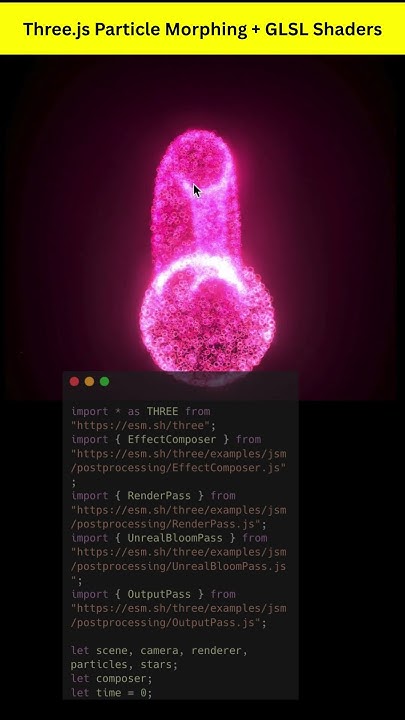 Three.js Particle Morphing Animation with GLSL Shaders | WebGL Visual Effects #htmlcssjs # ...