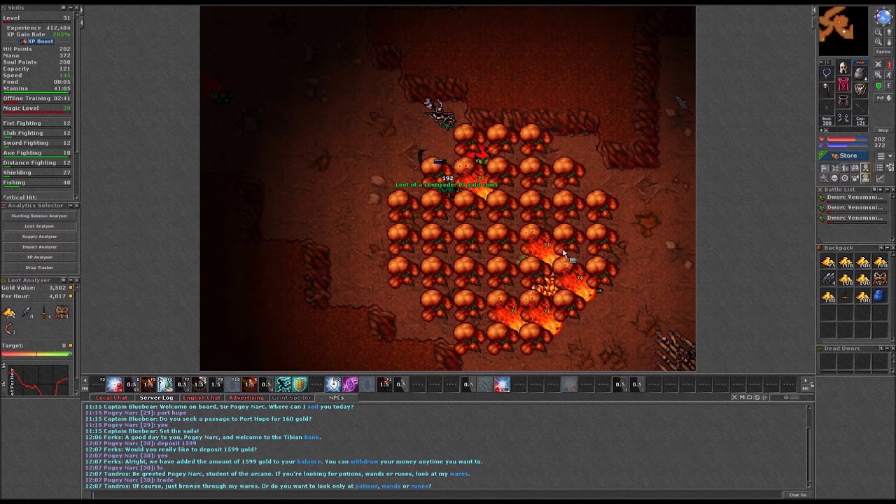 Tibia - Dworc Hunt - Bast Skirt - YouTube