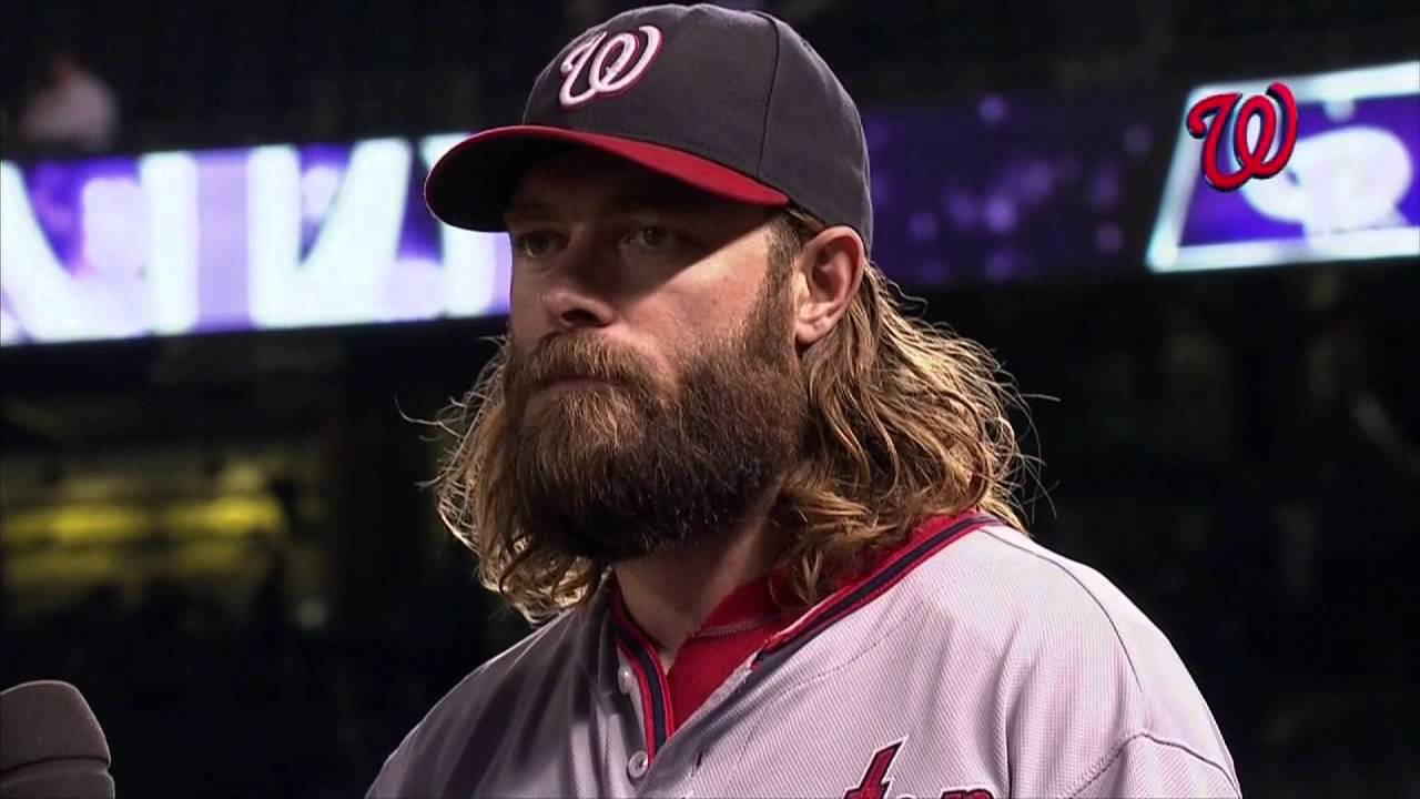 Jayson Werth talks with Dan Kolko after a 4-1 win over the Rockies ...