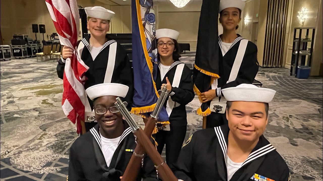 Navy Ball 2023 Color guard performed by USNSCC Nine One One Division ...