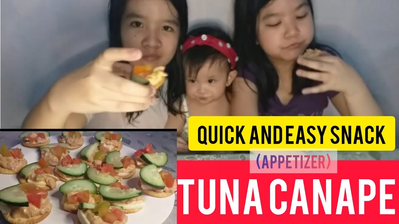 How to make Biscuit Canape|Quick and Easy Snack +Appetizer| Tuna Canape ...